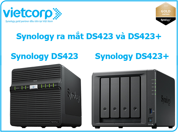 Synology® ra mắt DiskStation® DS423+ và DS423 - Vietcorp ICT Blog