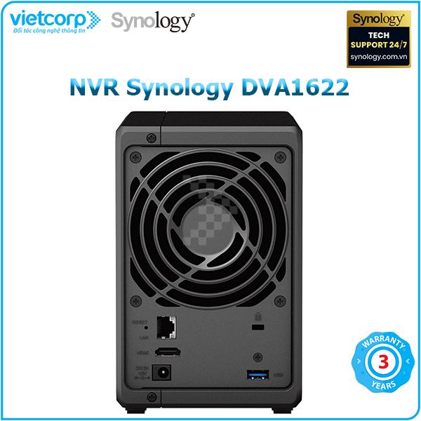 Đầu ghi hình camera NVR Synology DVA1622 Deep Learning