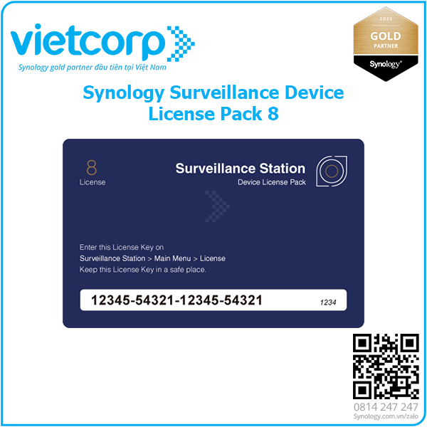 Synology CAMERAPACK8 - Vietcorp ICT