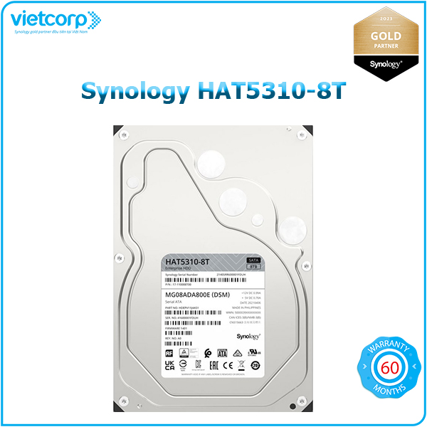 Ổ cứng HDD cho NAS Synology HAT5310-8T - Vietcorp ICT