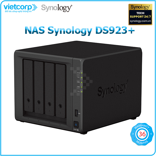 Thiết bị lưu trữ NAS Synology DS923+ - Vietcorp ICT