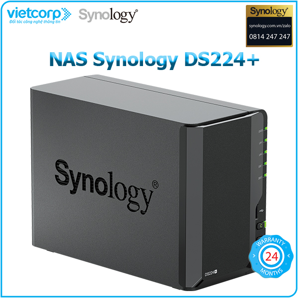 Thiết bị lưu trữ NAS Synology DS224+