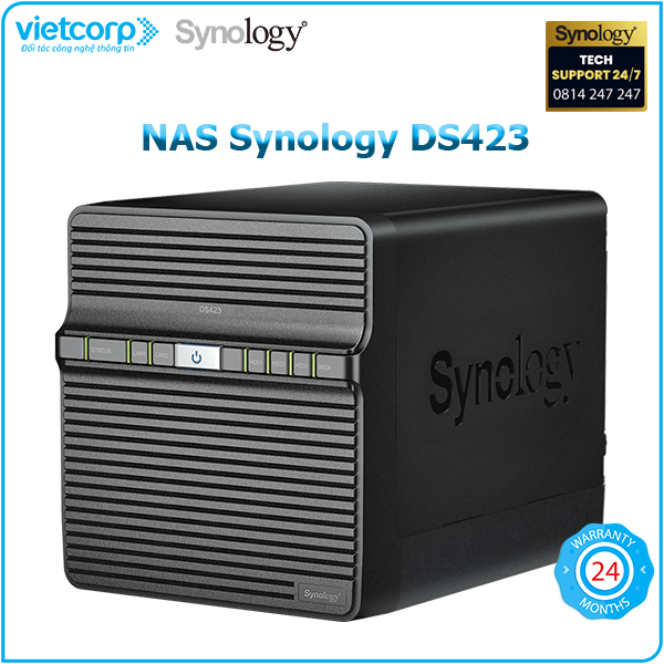Thiết bị lưu trữ NAS Synology DS423 - Vietcorp ICT