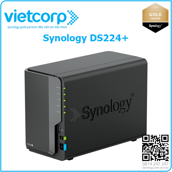Thiết bị lưu trữ NAS Synology DS224+ - Vietcorp ICT
