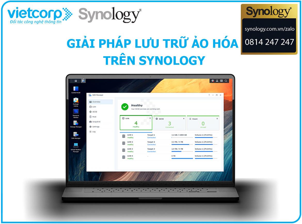 Giải pháp lưu trữ ảo hóa trên Synology - Vietcorp ICT