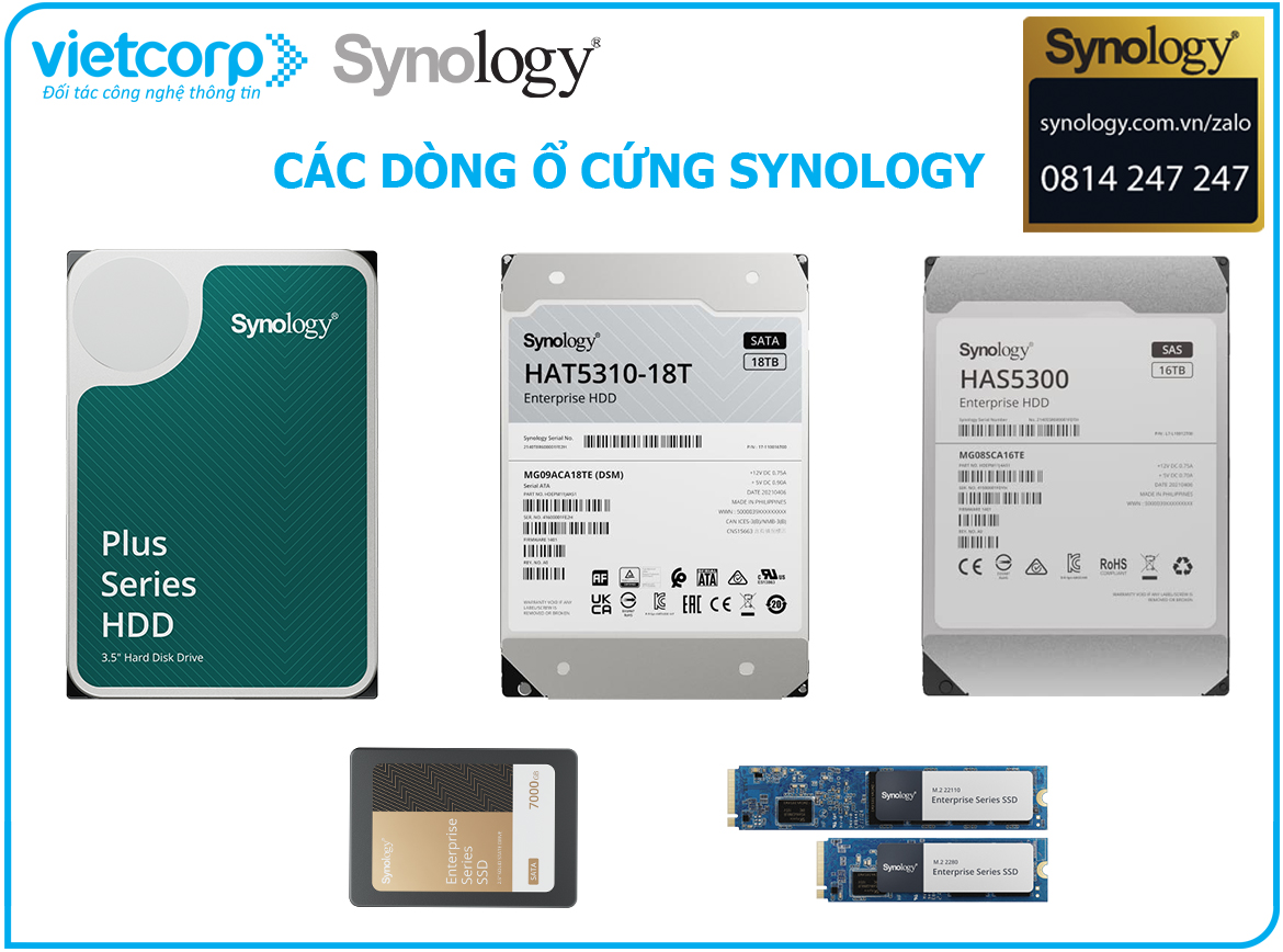 Ổ cứng Synology - Vietcorp ICT