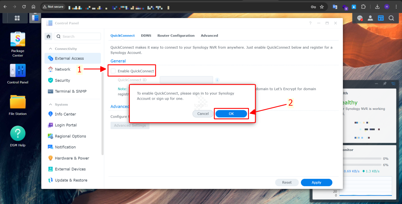 Hướng dẫn cấu hình truy cập NAS Synology từ xa (QuickConnect ID ...